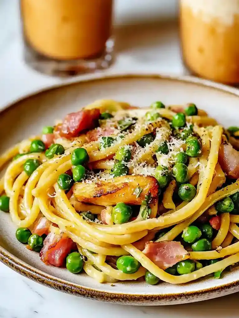 Spring Spaghetti Carbonara | Bake it Well