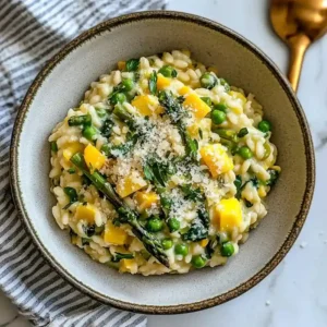 Spring Vegetable Risotto with Asparagus and Peas | Bake it Well